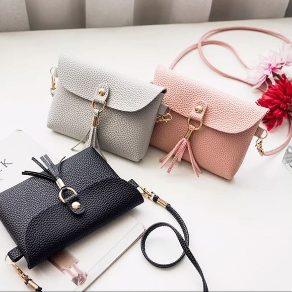 Pawsitively Posh | Bags | Ashe Blush Tassel Crossbody Mini Bag | Poshmark
